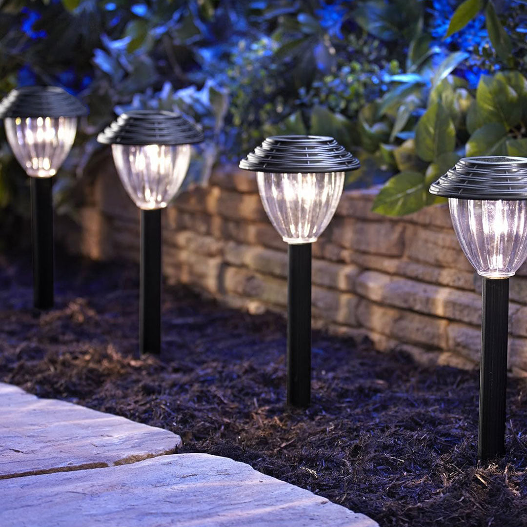 Moonrays Solar Pathway Lights, 6 pack